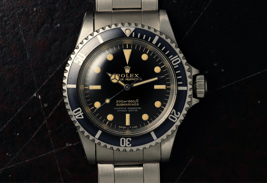 Rolex 60s 5512 4 line open chapter ring glossy dial – vintageworn.com