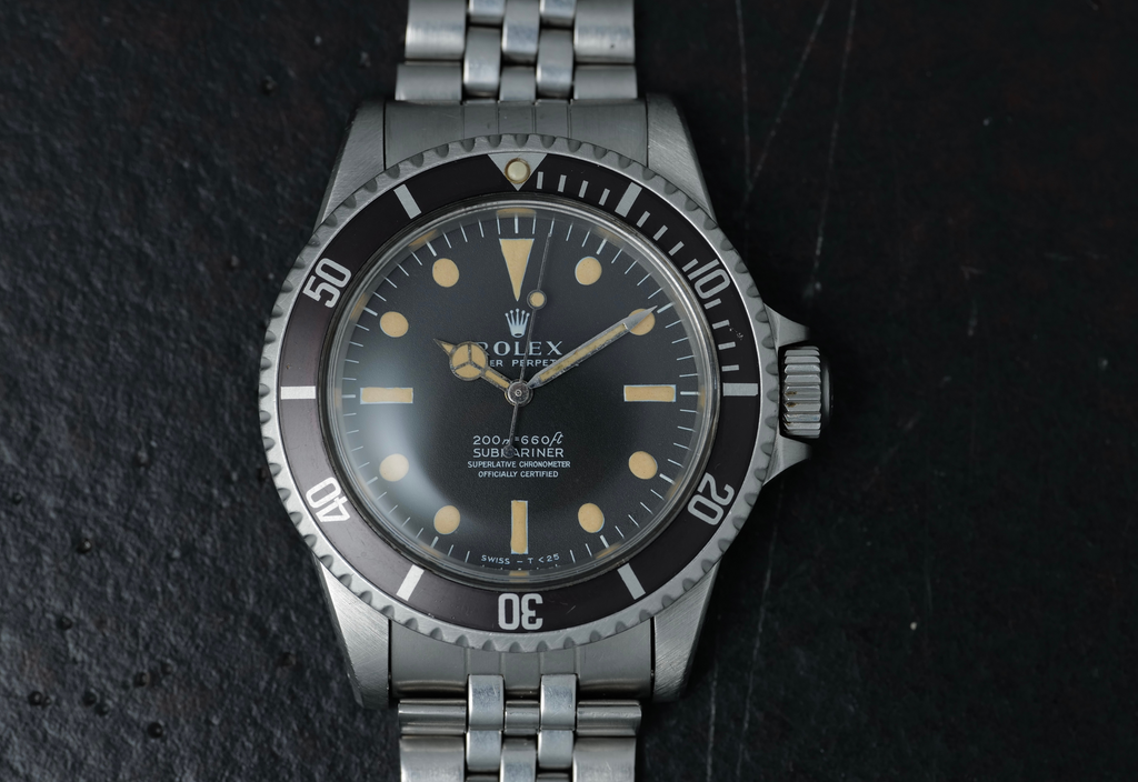 Rolex 5512 4 line puffy lume submariner – vintageworn.com