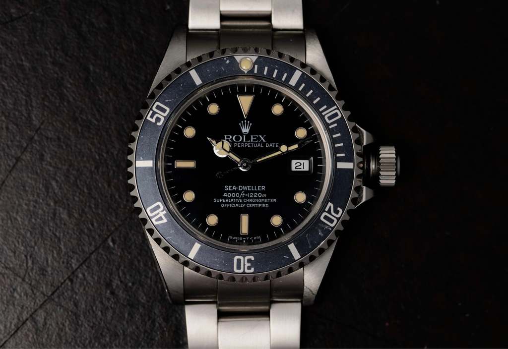 Rolex 16600 1990 Patina Heavy show stopper – vintageworn.com