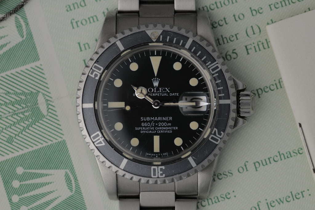 Rolex 1680 White Sub Super Full Set – vintageworn.com